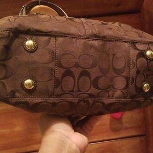 Coach | Bags | Brown Coach Signature Medium Bag | Poshmark